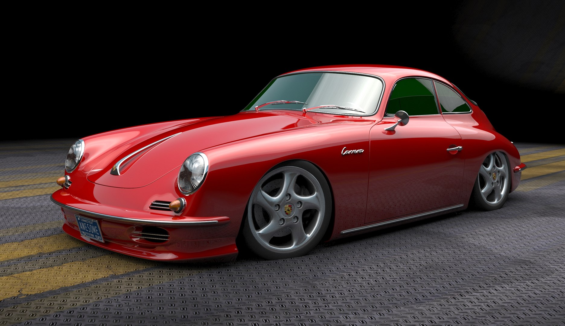 3D Porsche 356 Custom Modified - TurboSquid 1976268