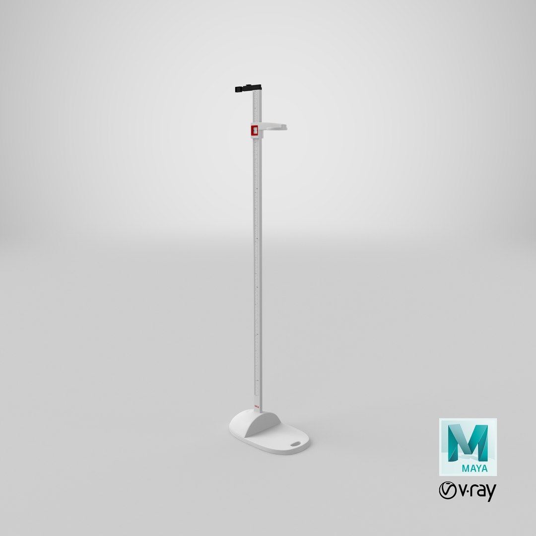 3D seca 213 portable stadiometer model - TurboSquid 1642549