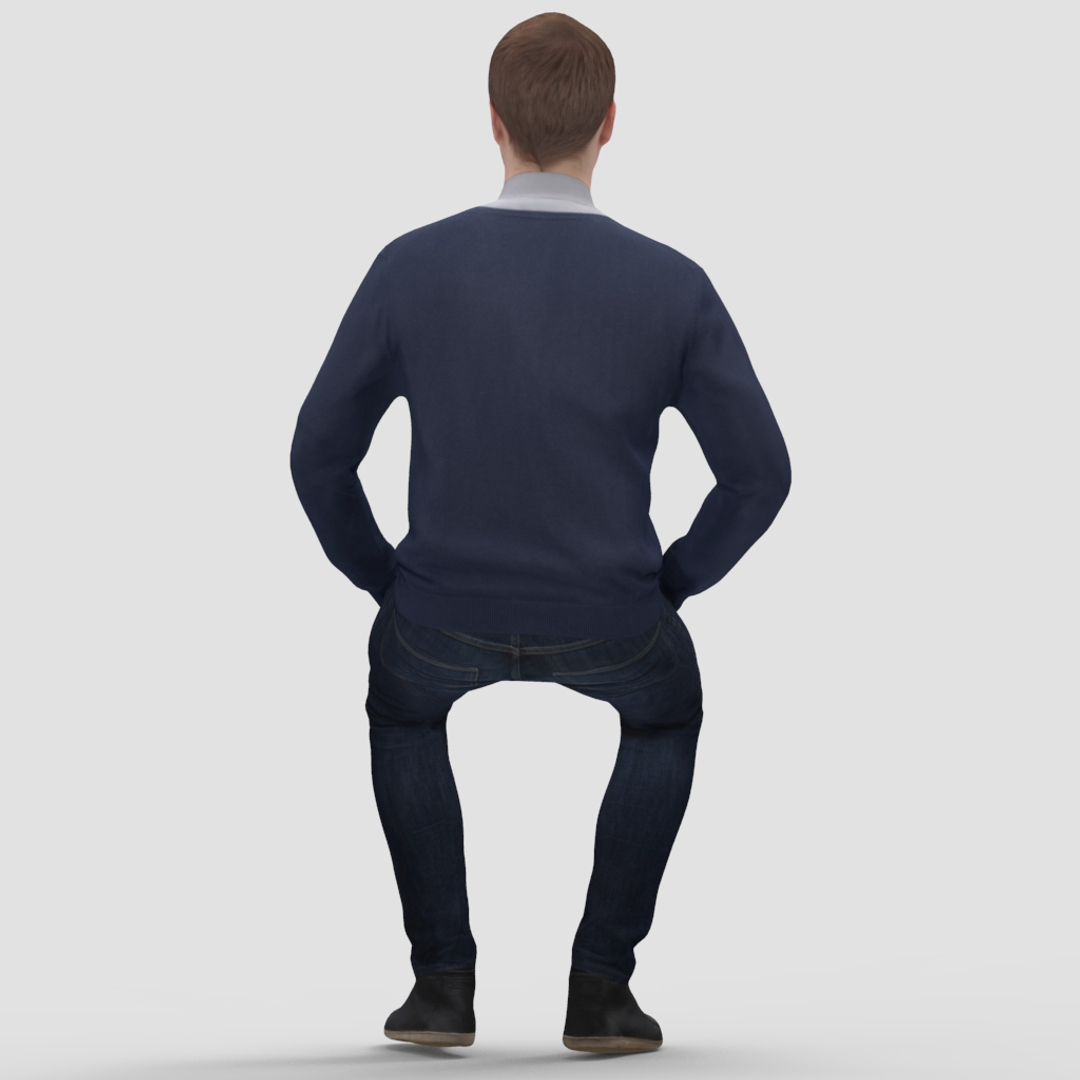 human man 3d model