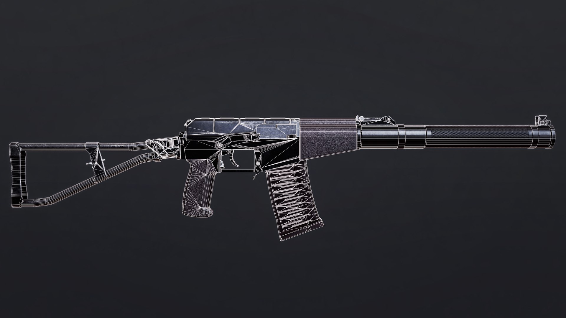 3D Model AS VAL Game Ready Weapon - TurboSquid 2041810