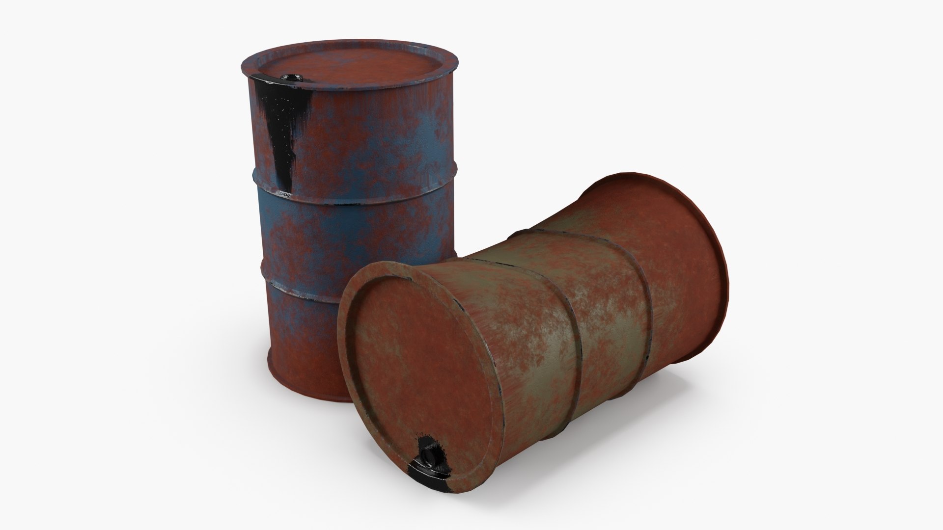 Rusty Oil Barrel Model - TurboSquid 1554115