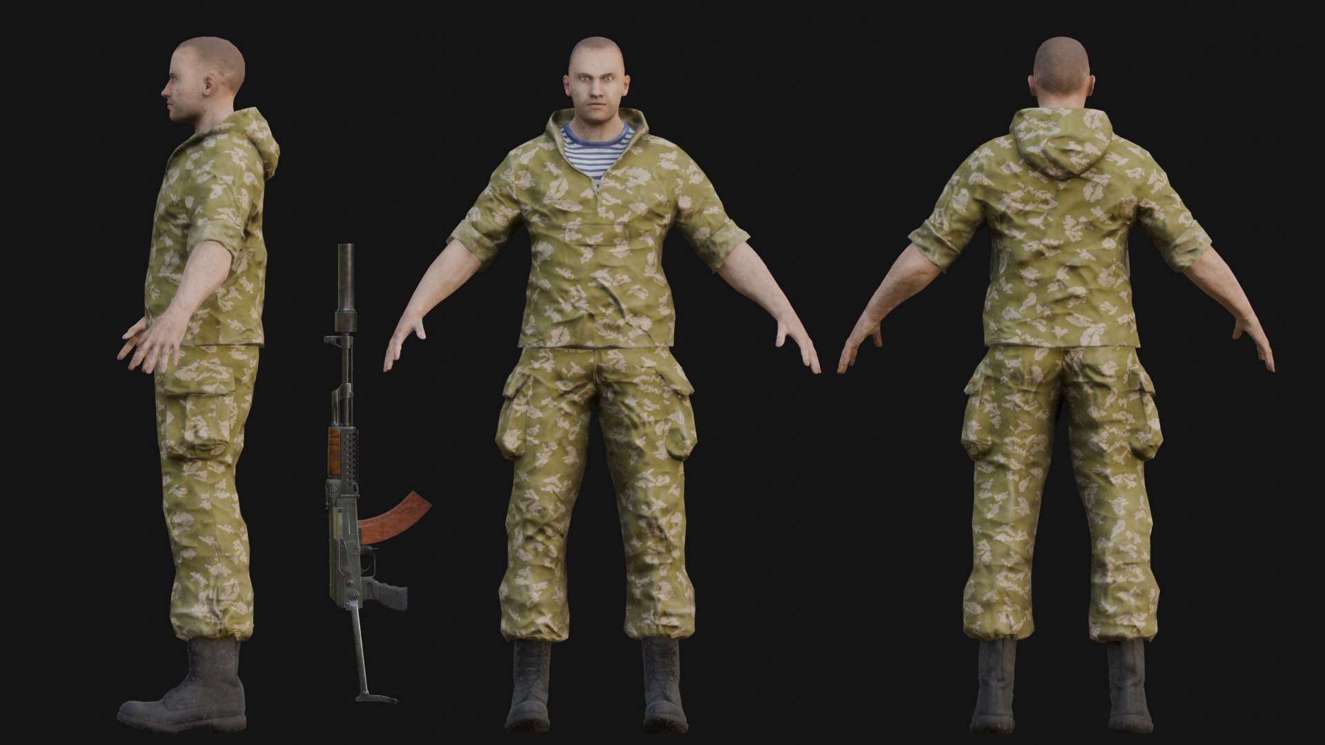 3D Spetsnaz Soldier - TurboSquid 2383631