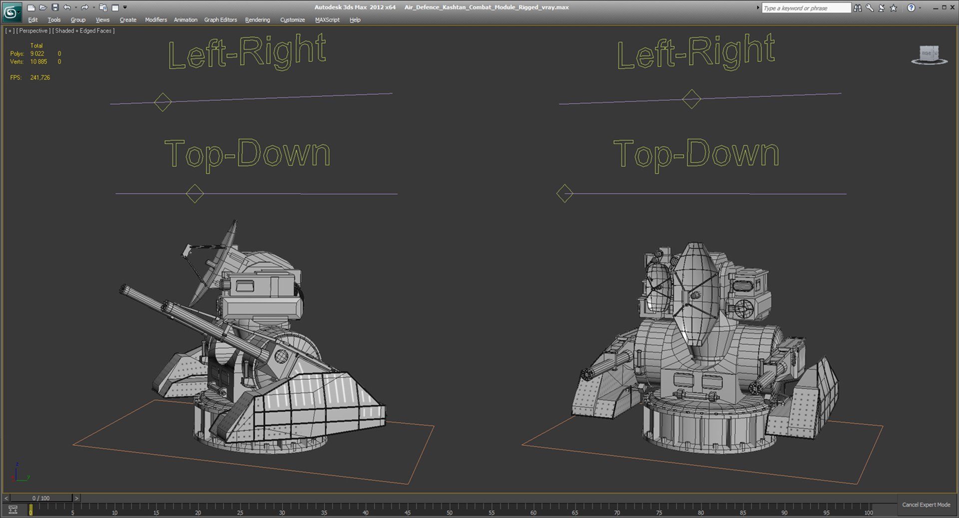 Air Defence Kashtan Combat 3D Model - TurboSquid 1291319