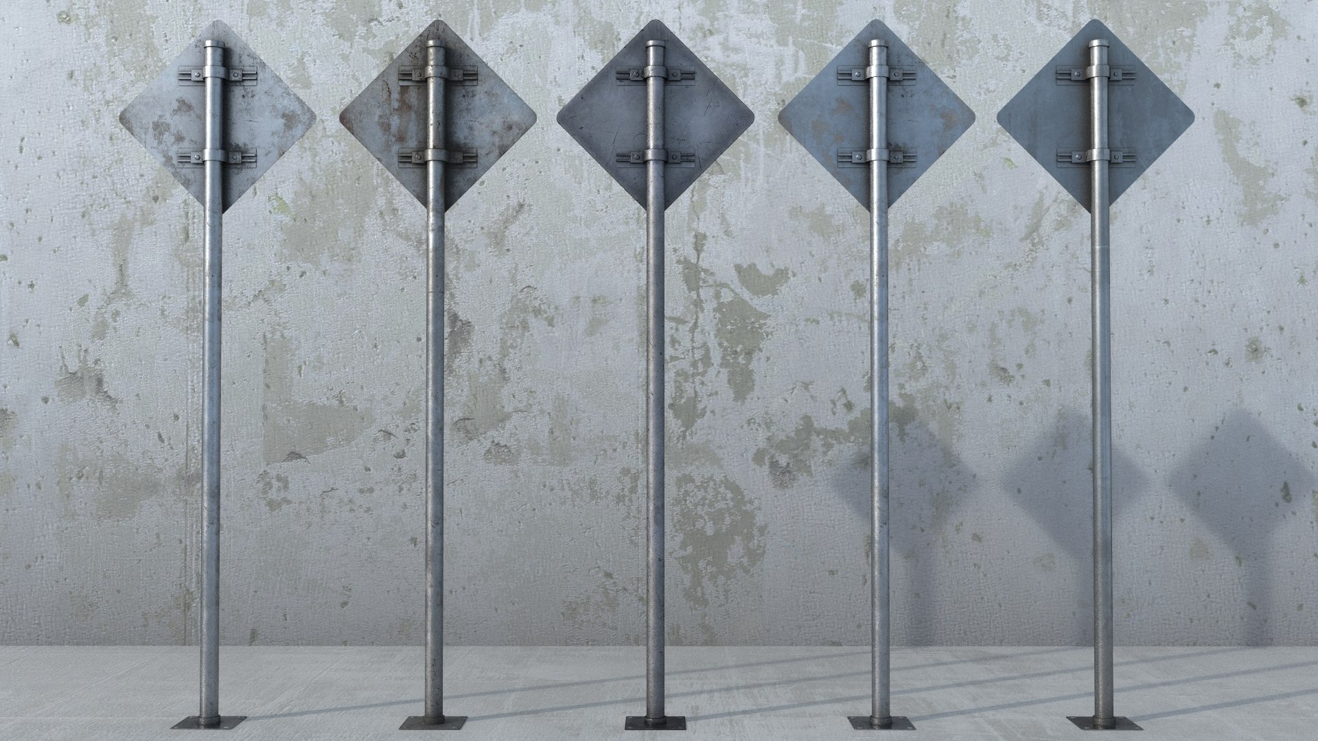 Direction Signboards HD model - TurboSquid 1947900