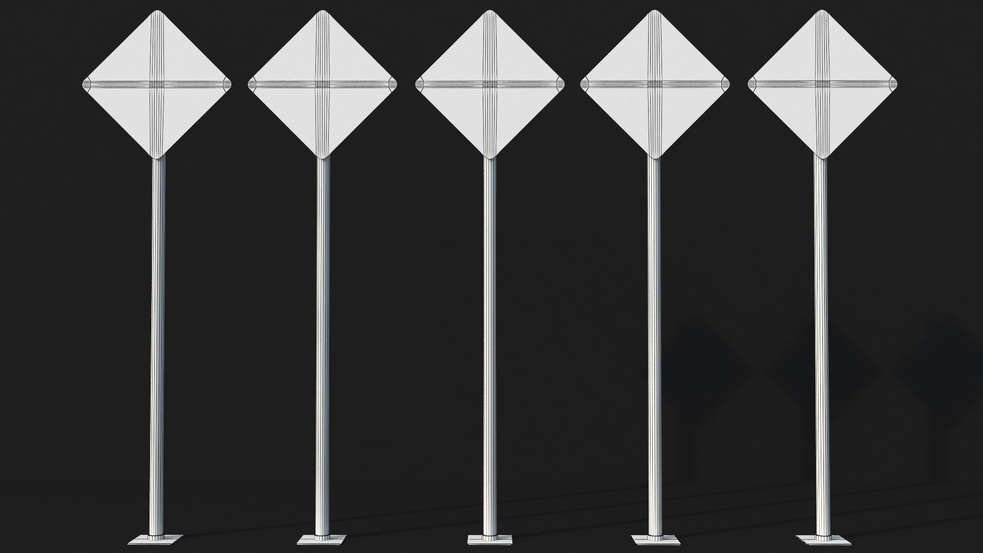 Direction Signboards HD model - TurboSquid 1947900