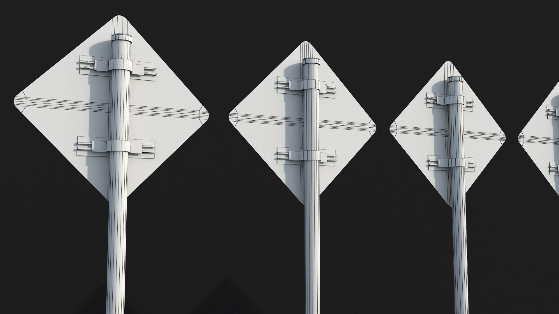 Direction Signboards HD model - TurboSquid 1947900