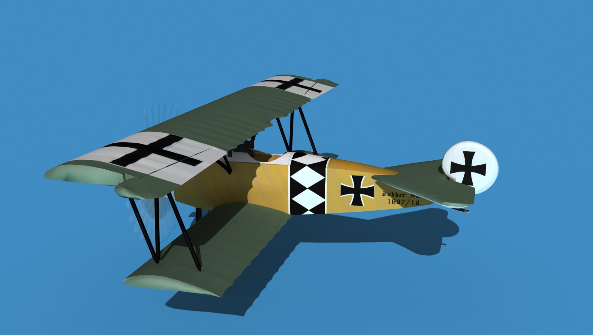 3D Model Fokker D-VI V16 - TurboSquid 1919439