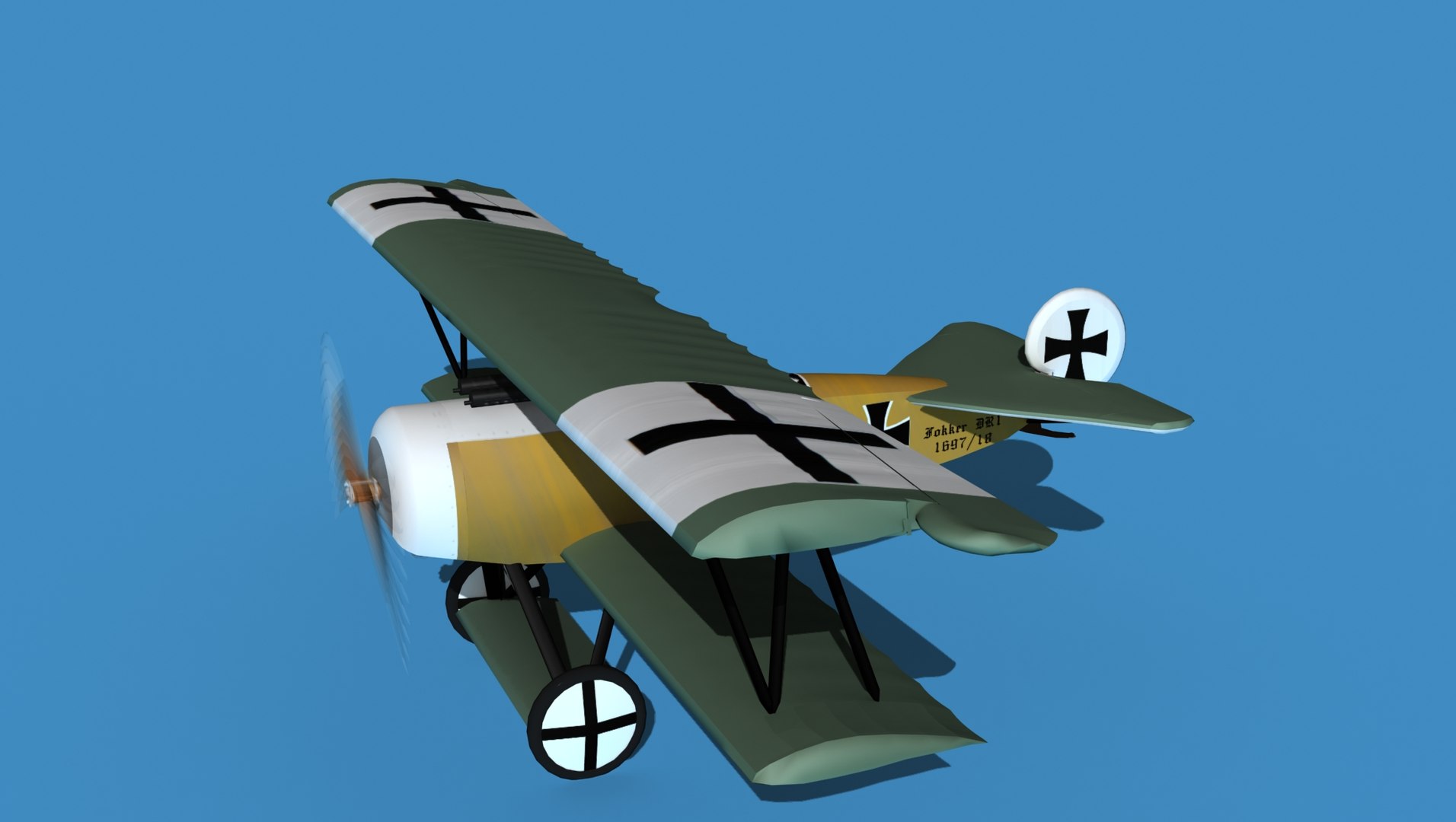 3D Model Fokker D-VI V16 - TurboSquid 1919439