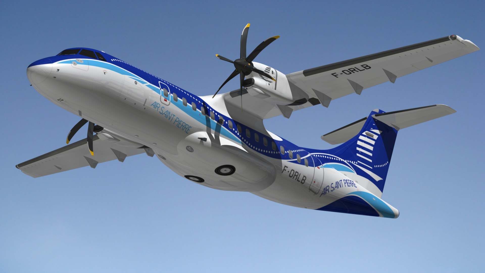 Atr 42 Saint 3D Model - TurboSquid 1683615