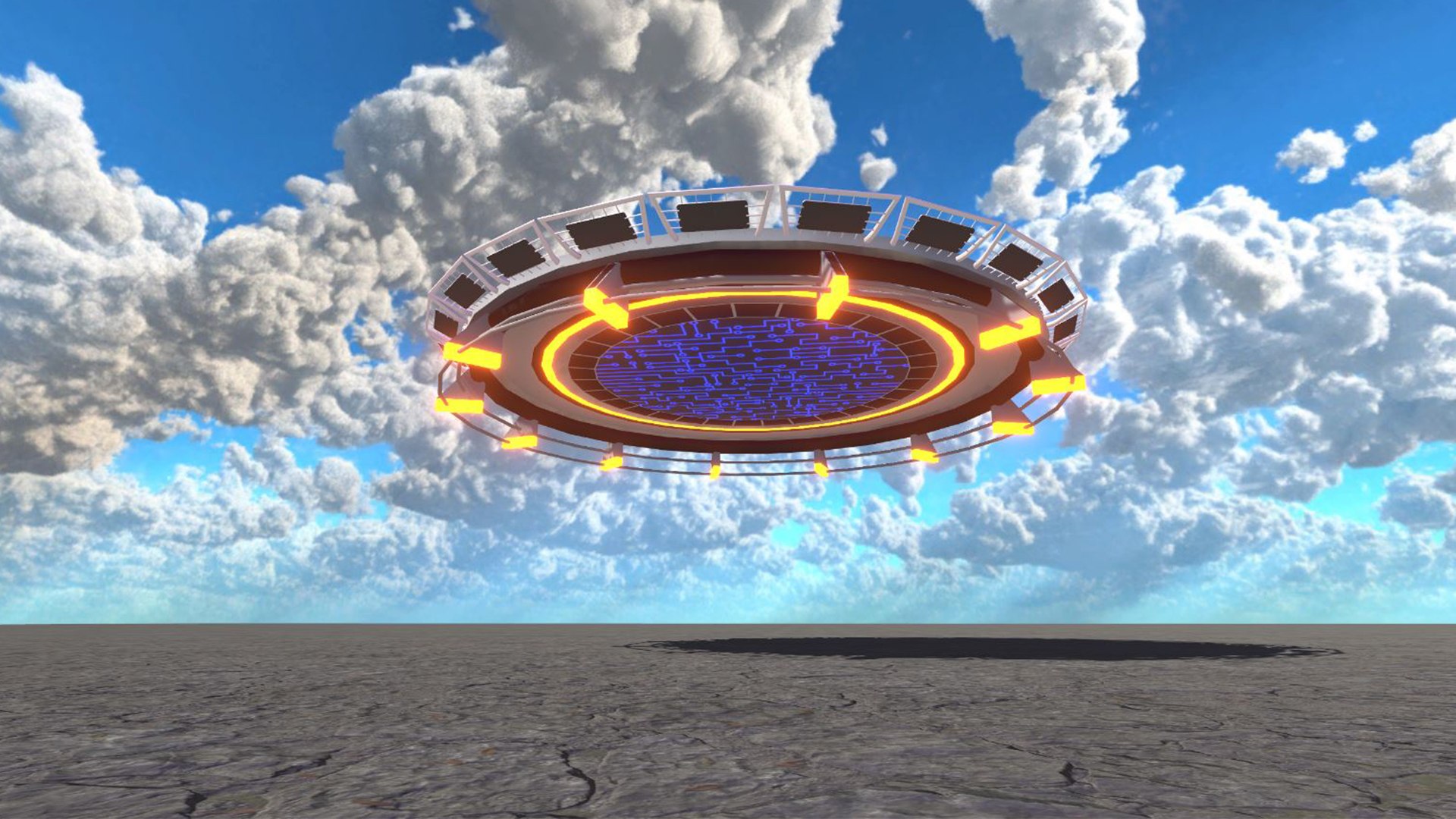 3D Sci-Fi Floating Platform Model - TurboSquid 1830906