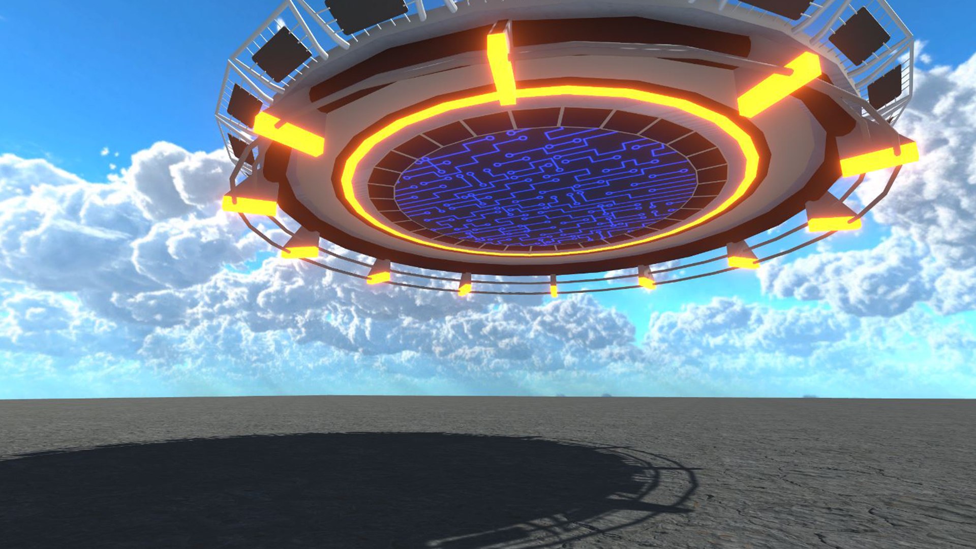 3D Sci-Fi Floating Platform Model - TurboSquid 1830906