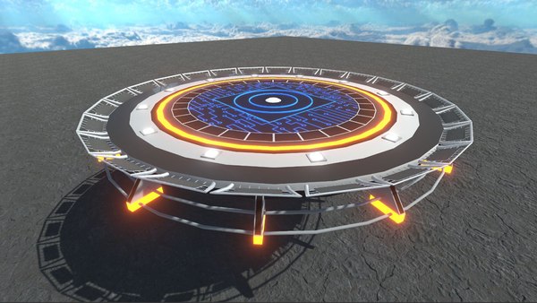 Sci-Fi Float-Plattform 3D-Modell - TurboSquid 1323927