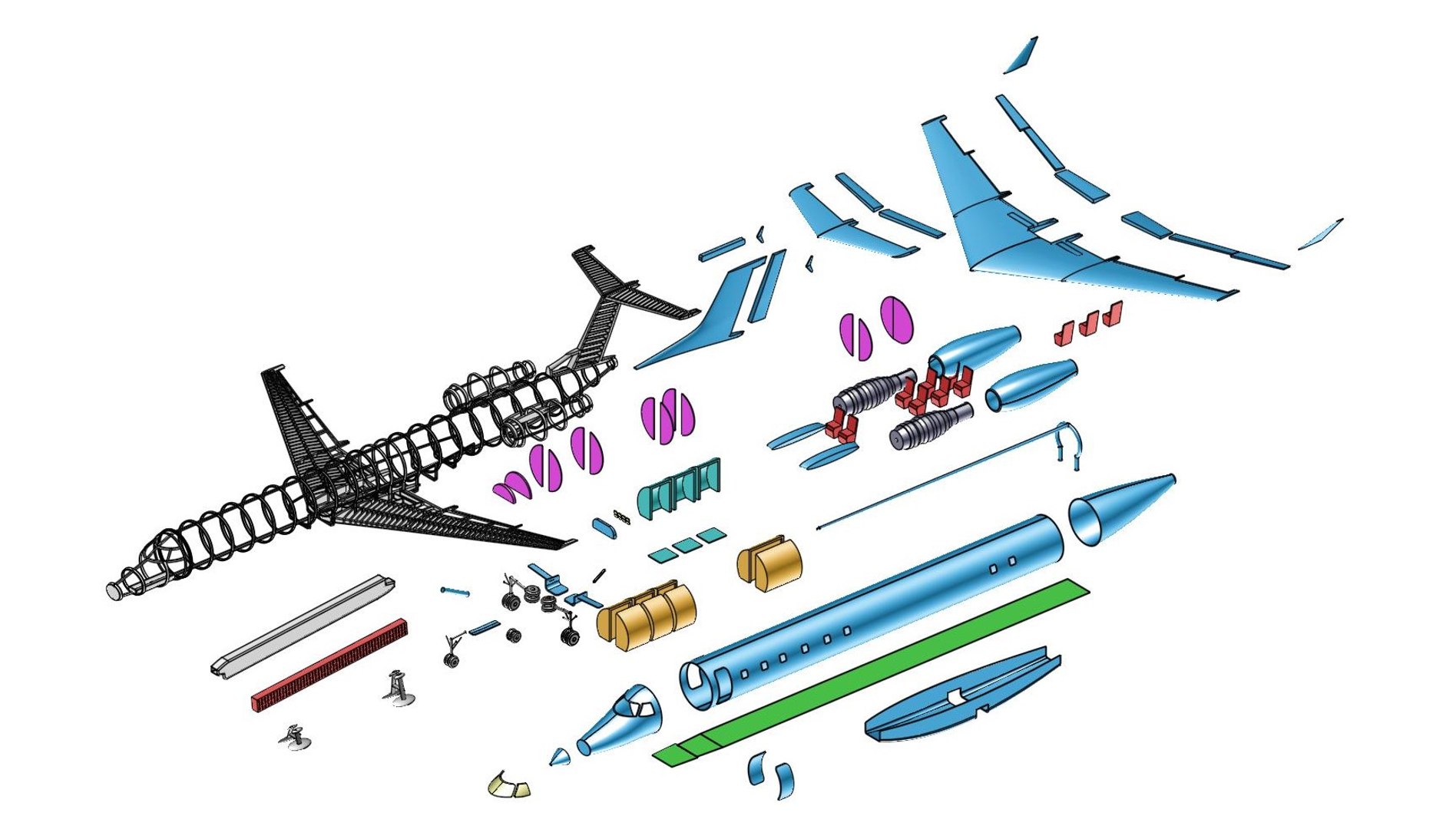 Embraer AEW Solid Assembly Model Model - TurboSquid 1990279