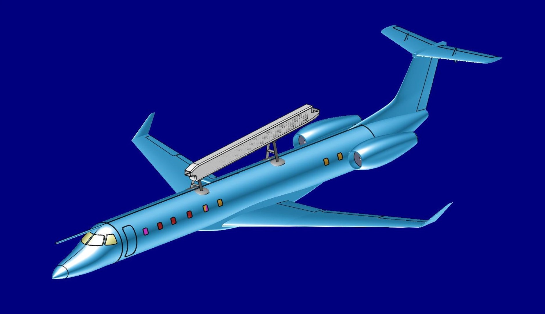 Embraer AEW Solid Assembly Model Model - TurboSquid 1990279