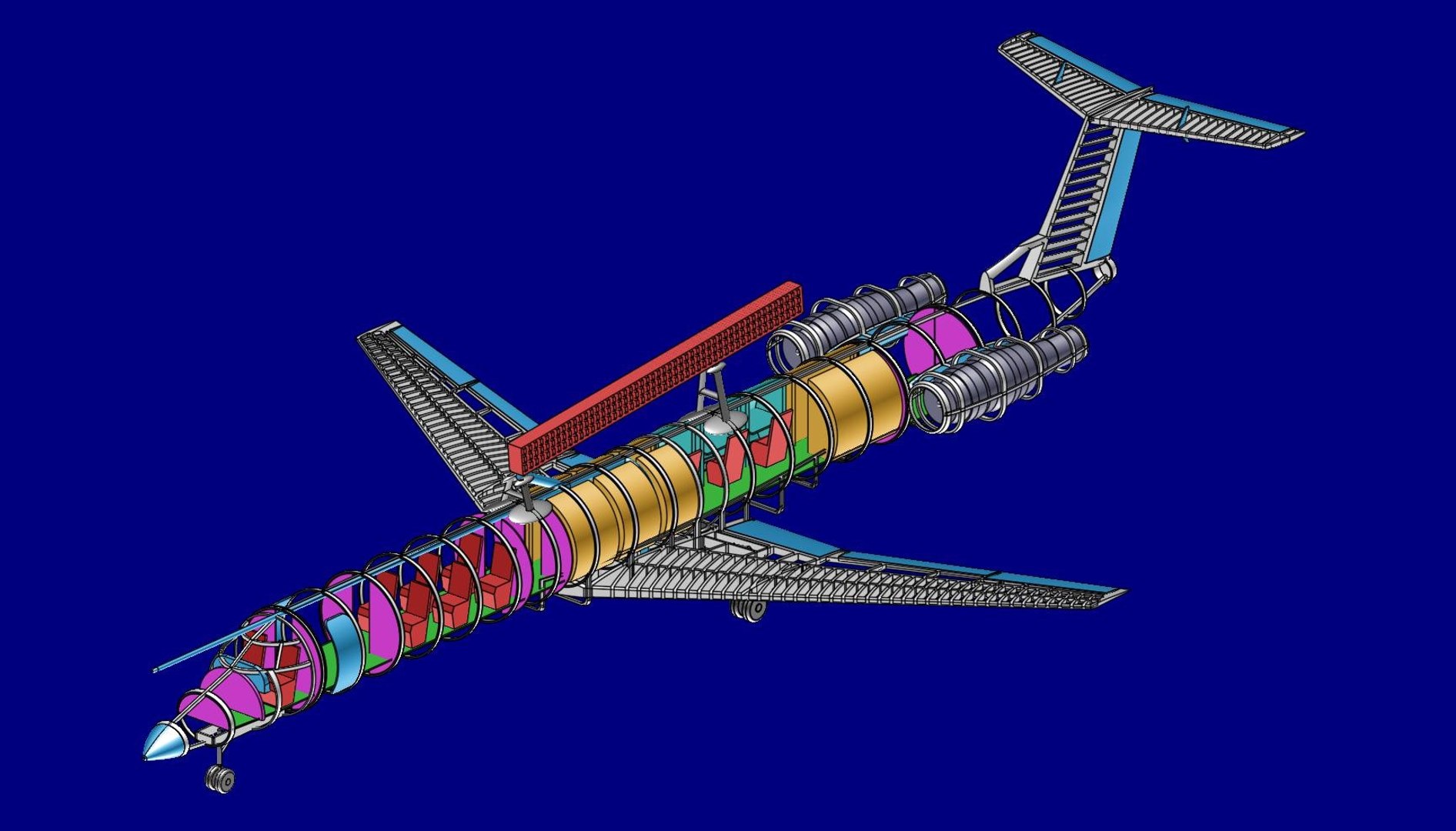 Embraer AEW Solid Assembly Model Model - TurboSquid 1990279