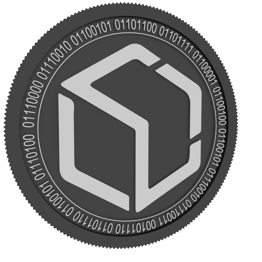 Blox black coin 3D model - TurboSquid 1493461