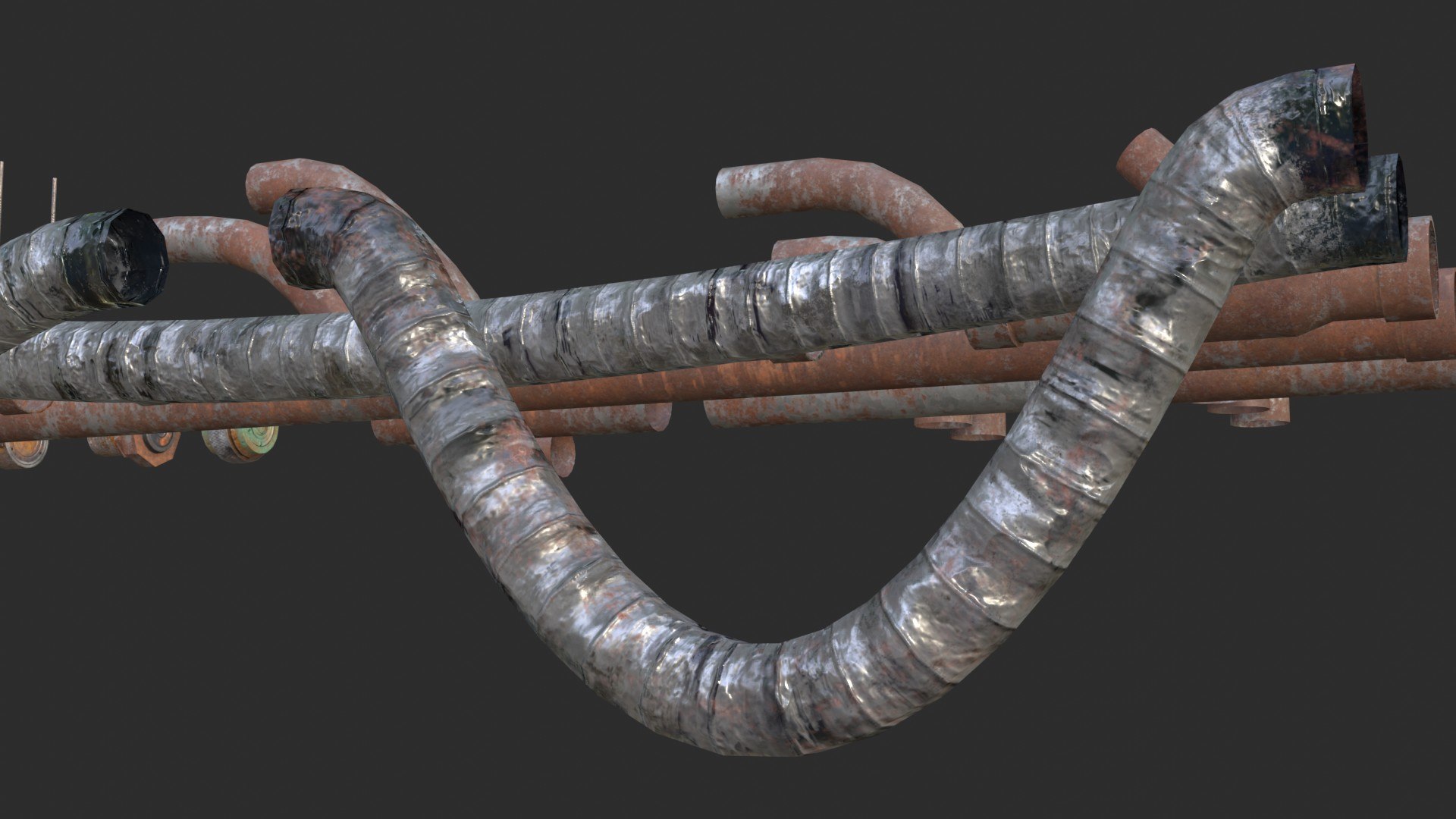 Pipe Modular Rust 3D - TurboSquid 1671139