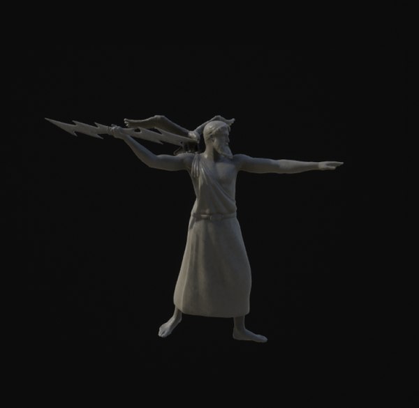 Statue zeus 3D model - TurboSquid 1584703