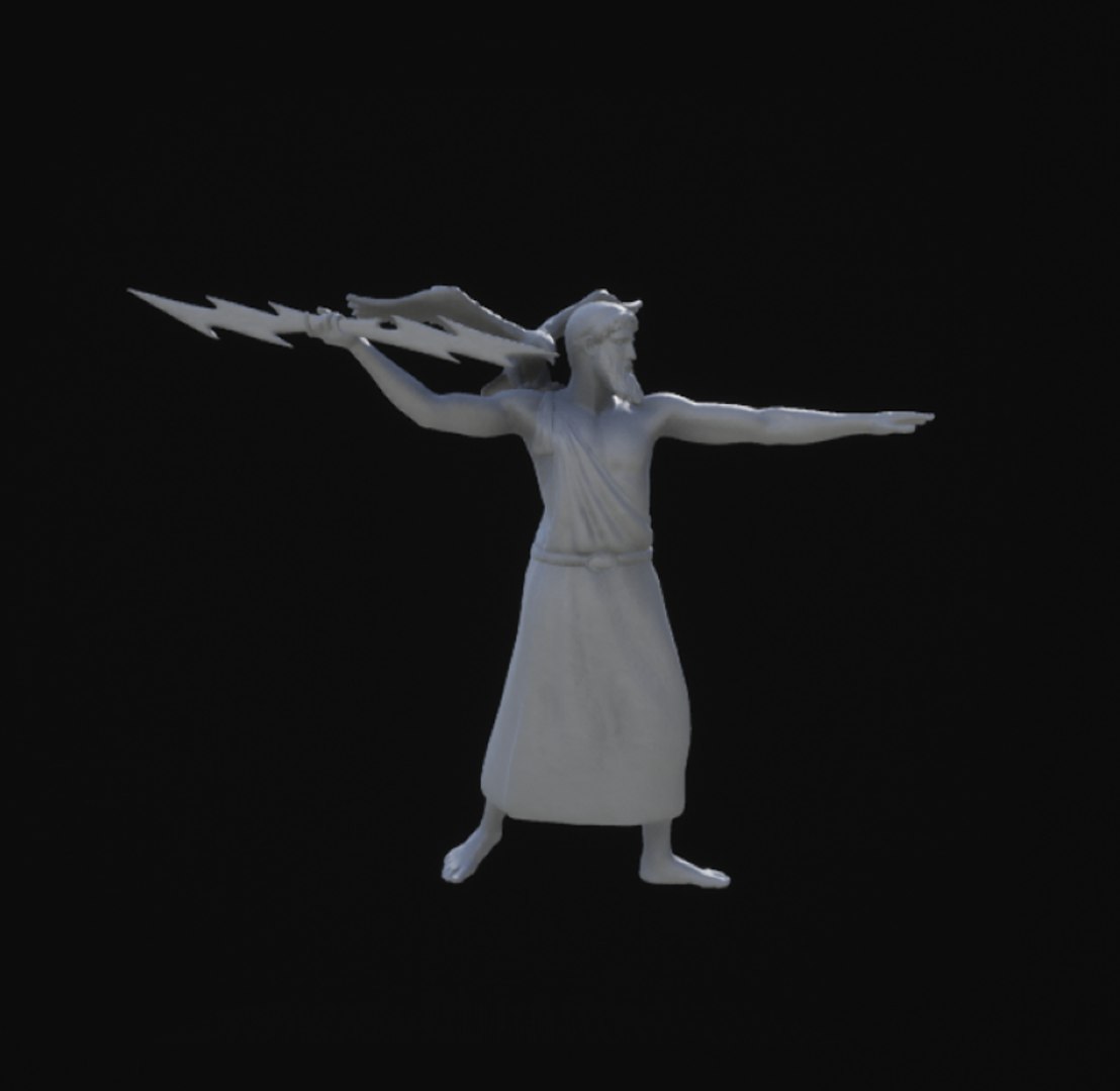 Statue Zeus 3D Model - TurboSquid 1584703