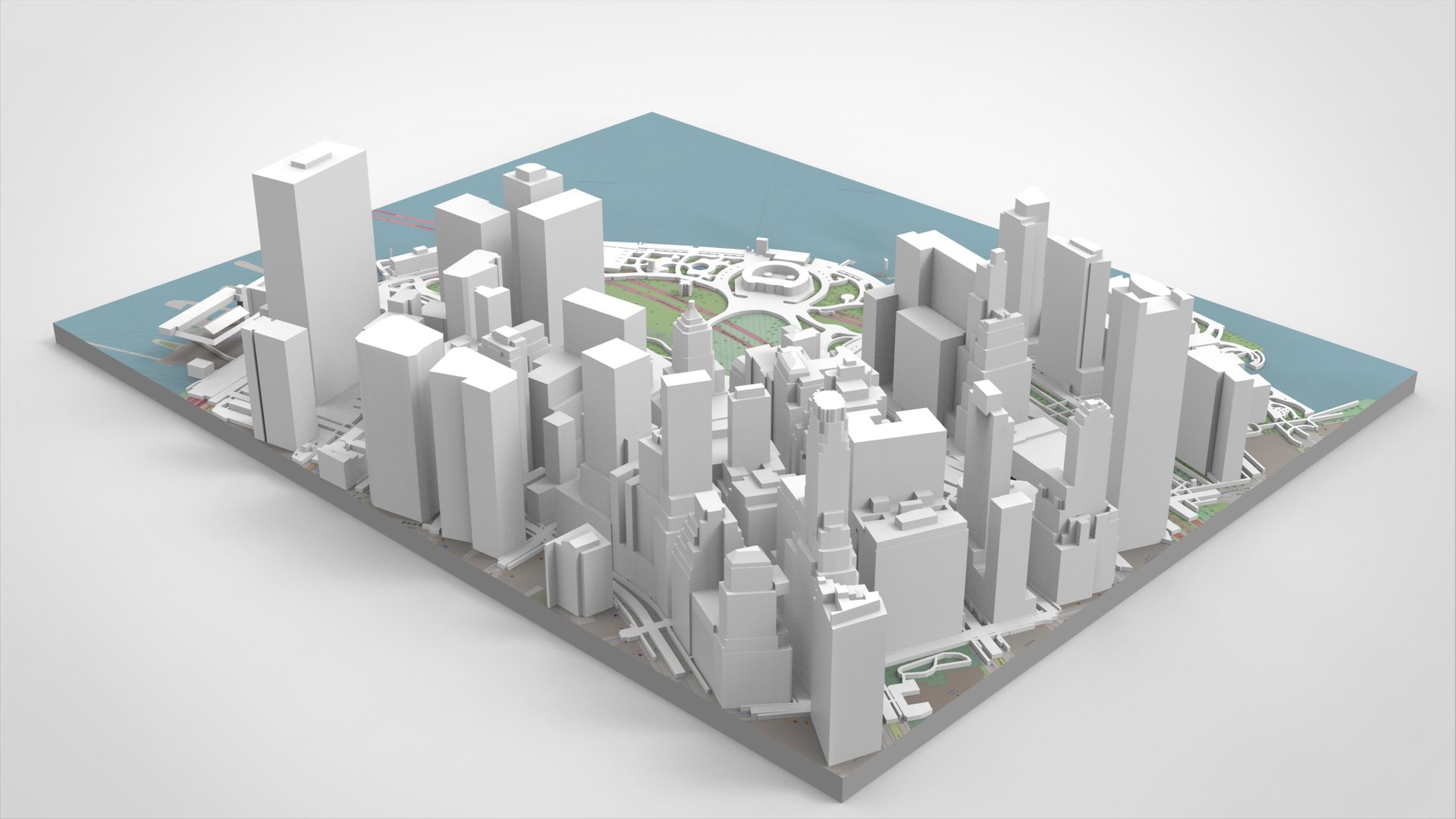 Cityscape New York USA Fragment City Model - TurboSquid 2348479