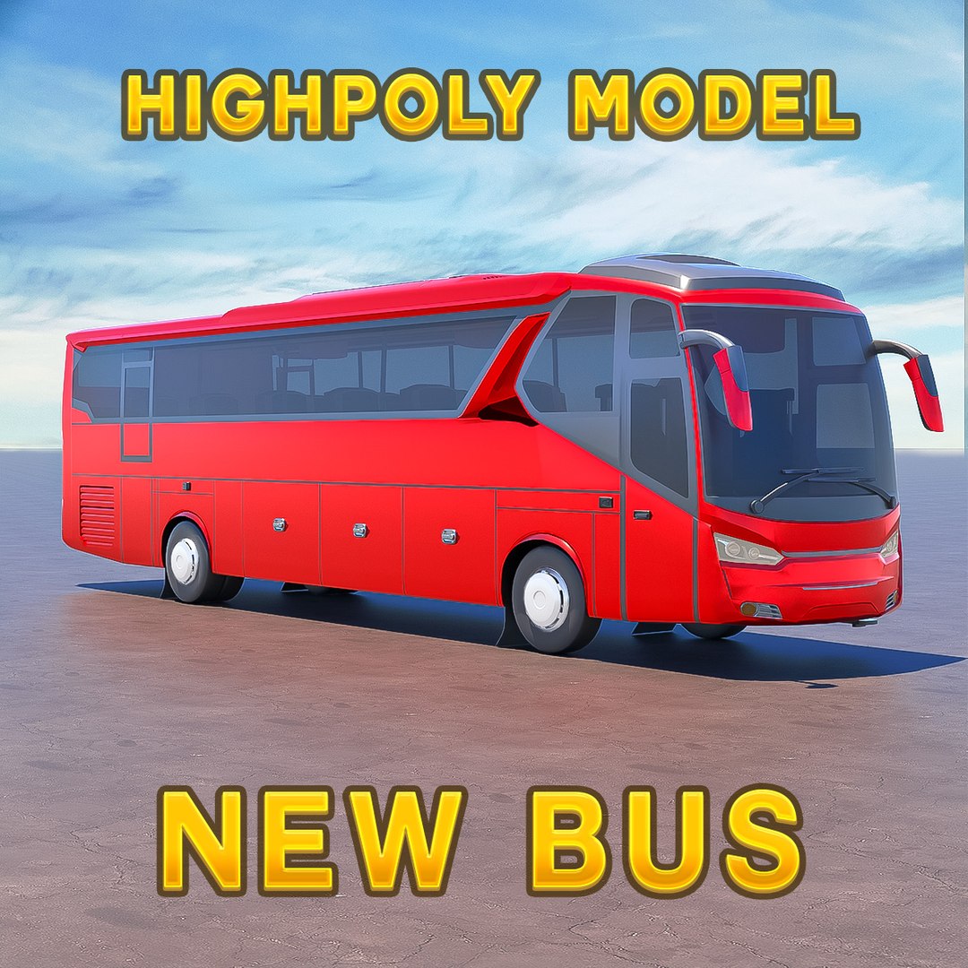 Premium High-Poly City Bus 3D Model - Realistic And Detailed 3D Model ...