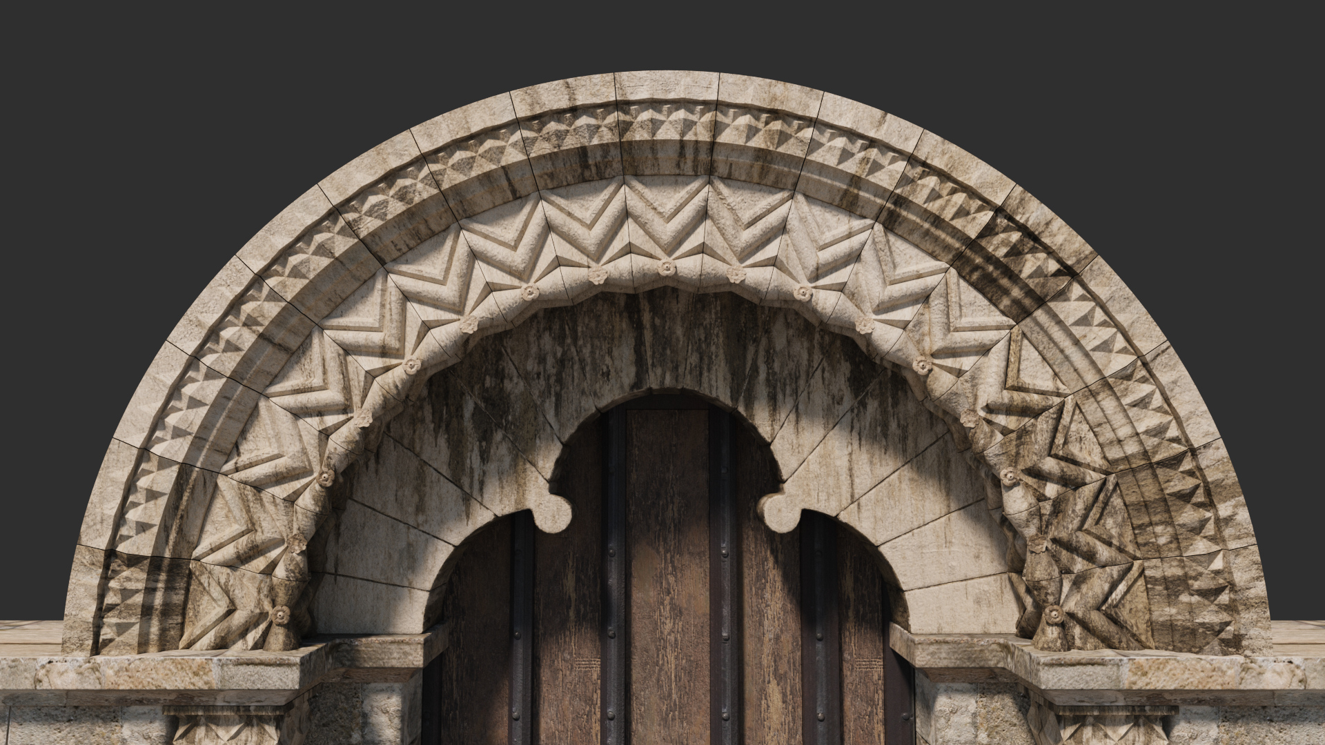 Church Doorway in Hampshire Gothic Architecture 3D model - TurboSquid ...