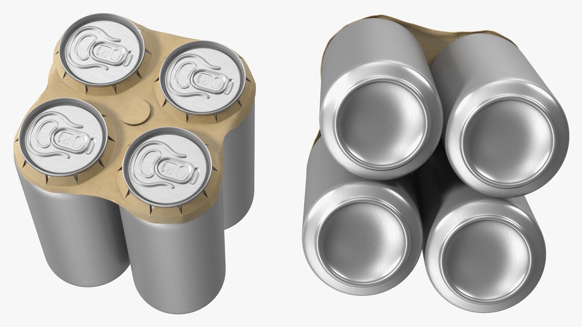 4 Pack Cardboard Large Can Holder 3D Model - TurboSquid 2137047