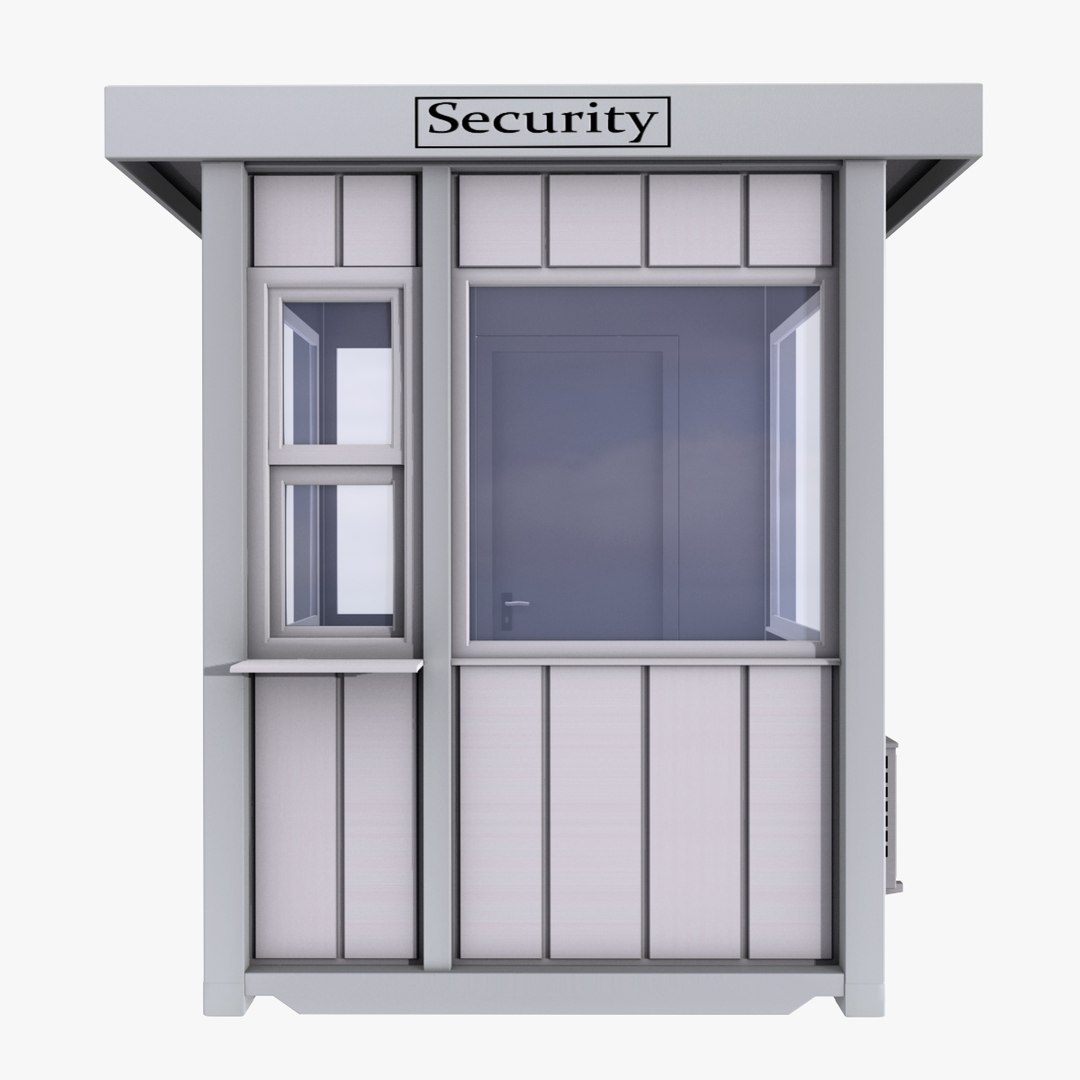 3d Security Booth Model