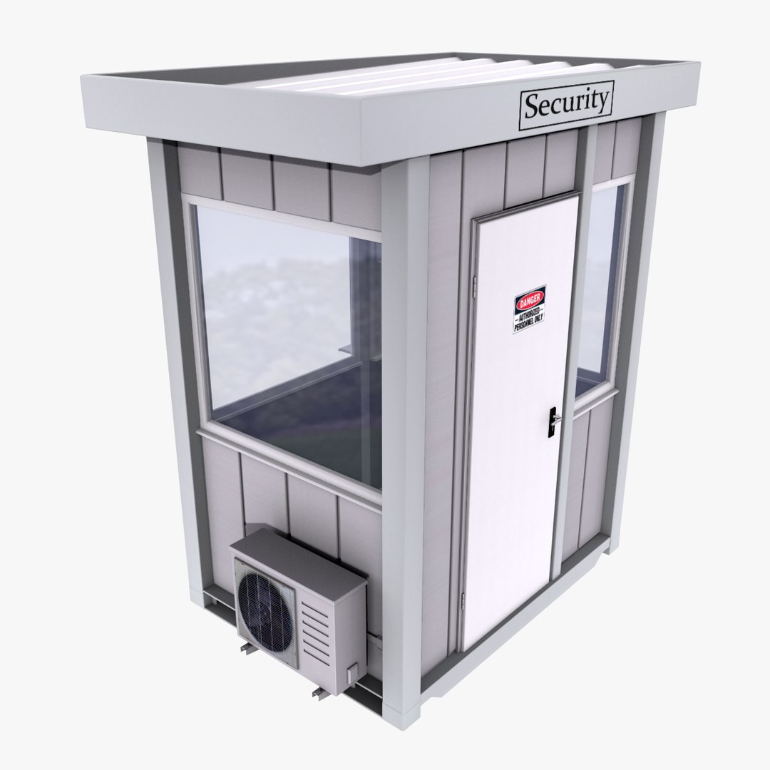 3d Security Booth Model