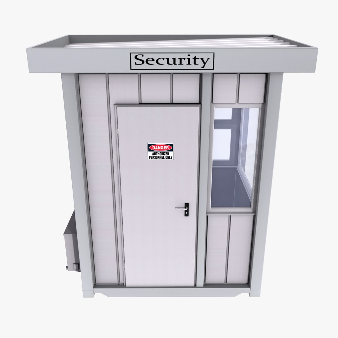 3d Security Booth Model