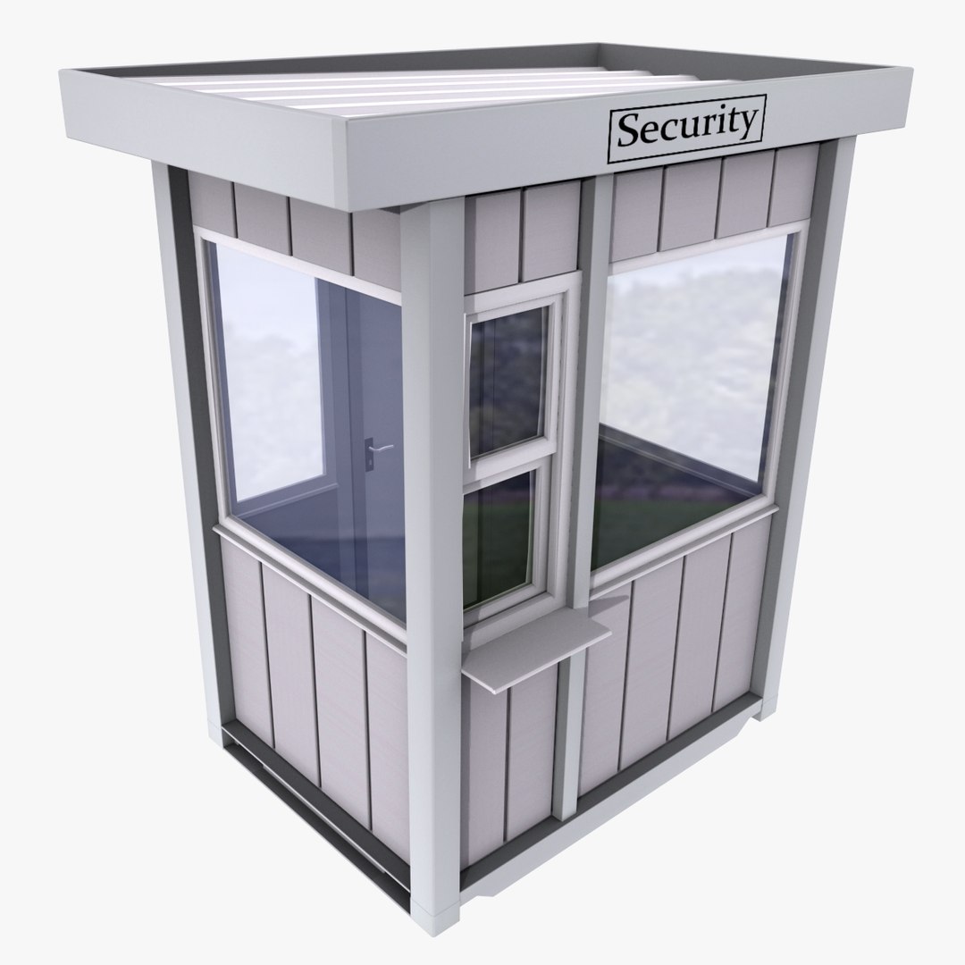 3d Security Booth Model