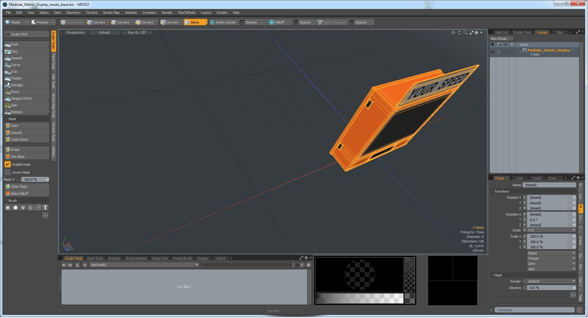 3D Modular Matrix Display - TurboSquid 1631803