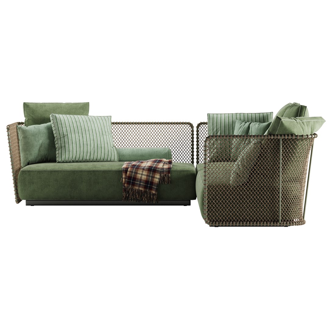 Flexform Oasis Sofa 2 3D - TurboSquid 2285367
