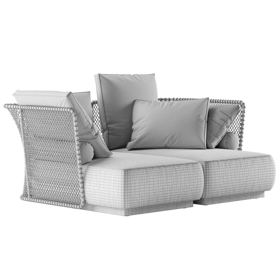 Flexform Oasis Sofa 2 3D - TurboSquid 2285367