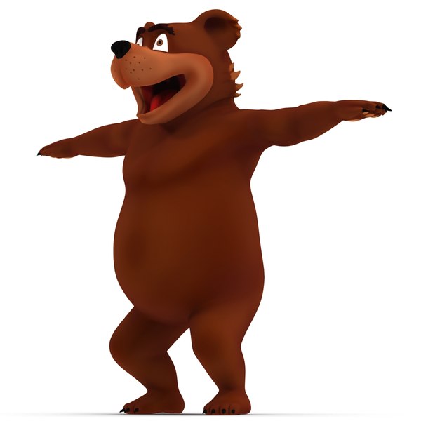 modelo 3d Cartoon Bear Rigged para Maya Modelo 3D - TurboSquid 1100378