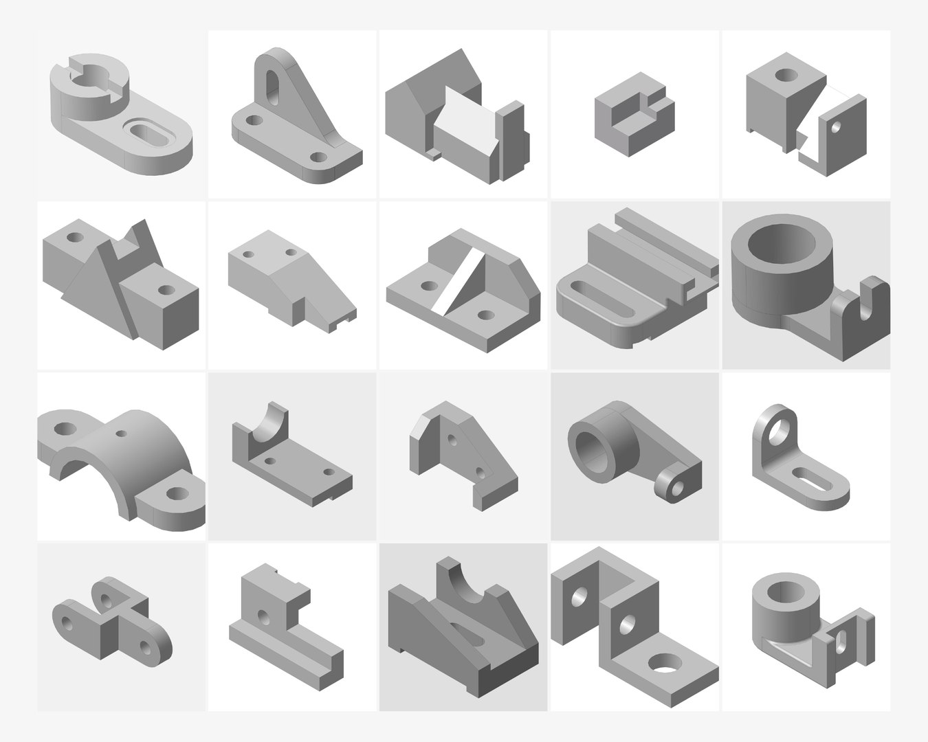 3D 3D Solids For The Course Of Descriptive Geometry Model - TurboSquid ...