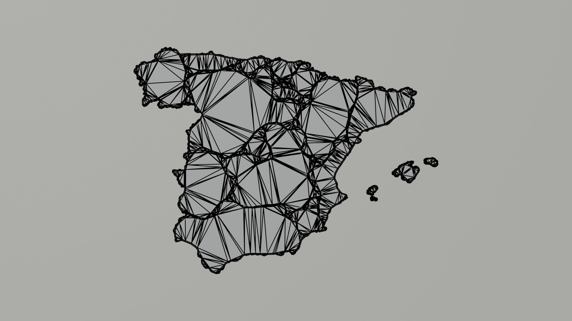 Political Map Of Spain 3D Model - TurboSquid 2073098