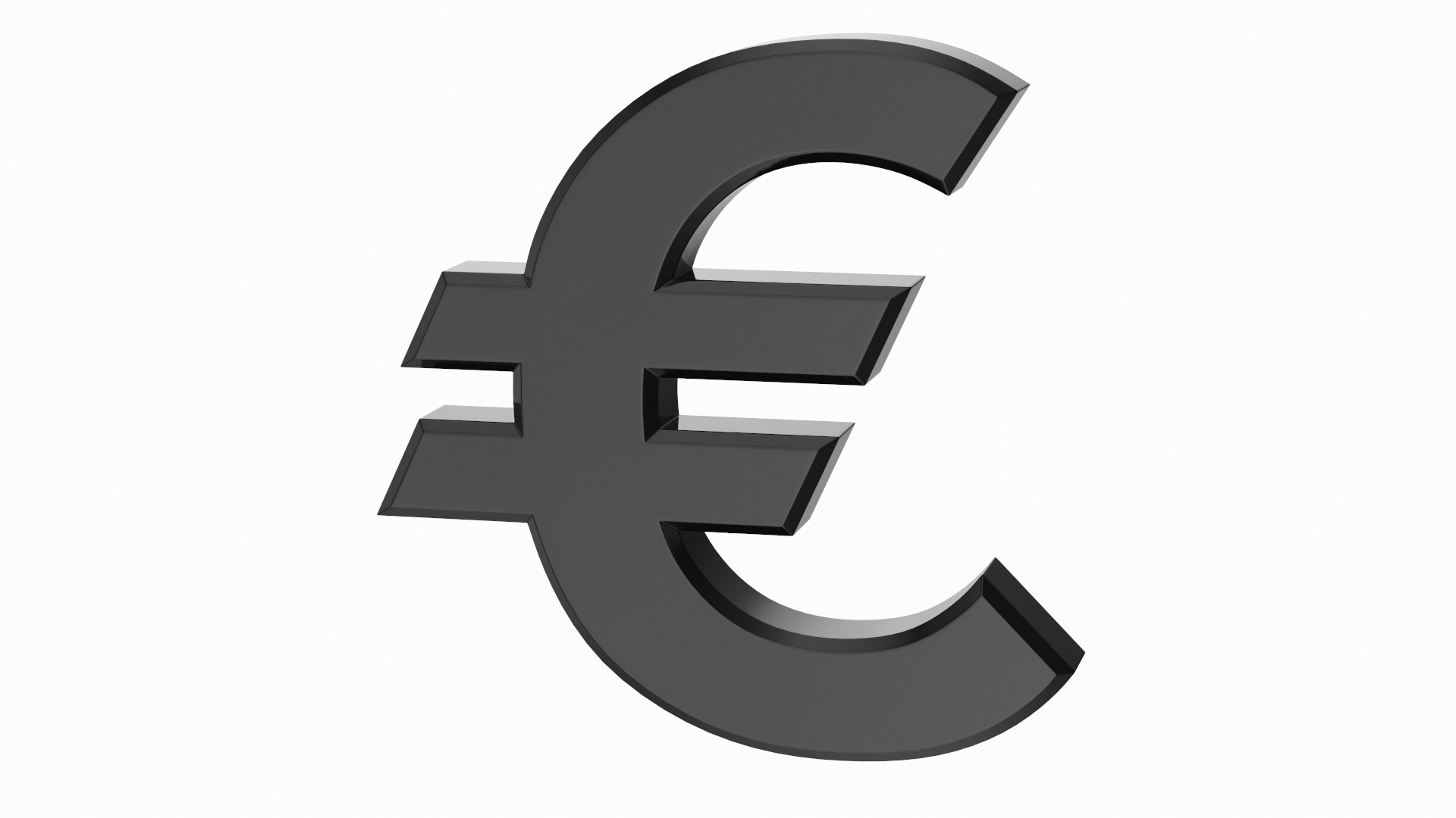 3D Plastic Currency Symbols Euro - TurboSquid 1701602