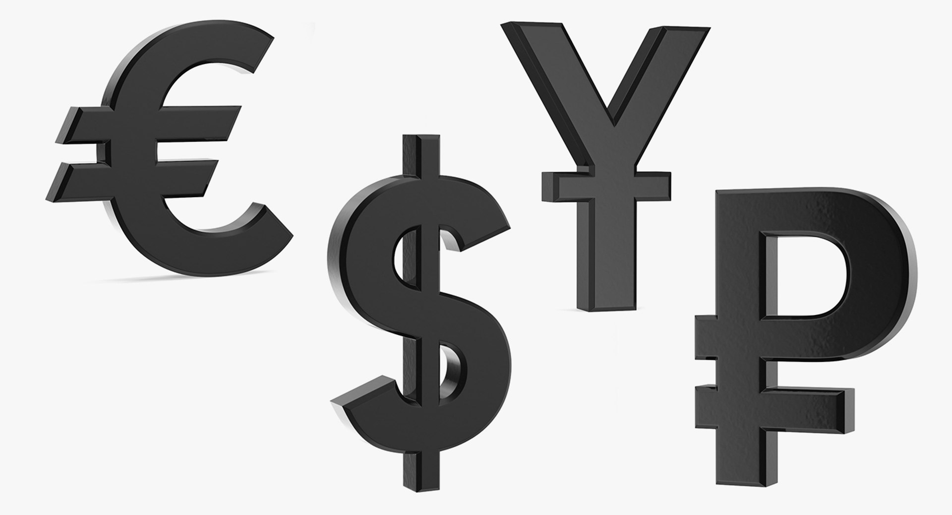 3D Plastic Currency Symbols Euro - TurboSquid 1701602