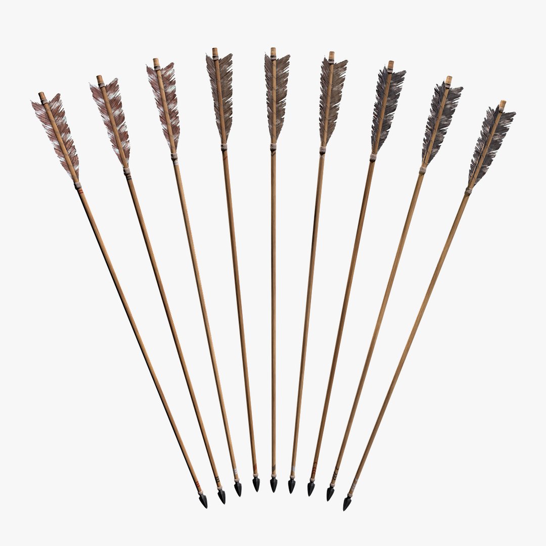 Archery Arrows Set Model - TurboSquid 1885631