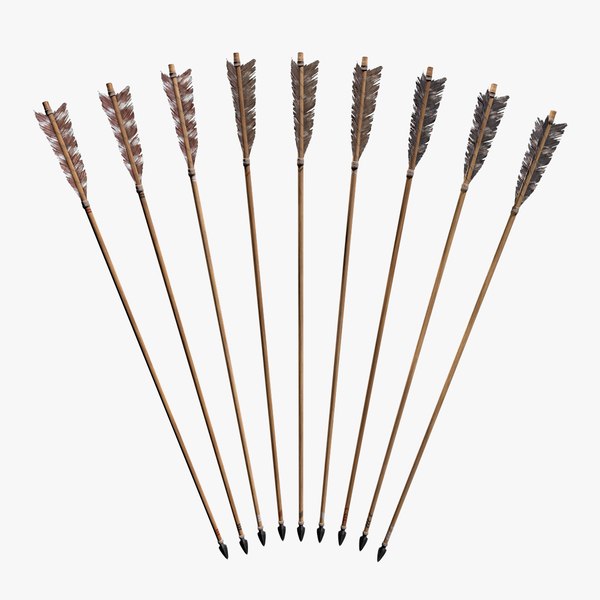 Archery Arrows Set model - TurboSquid 1885631