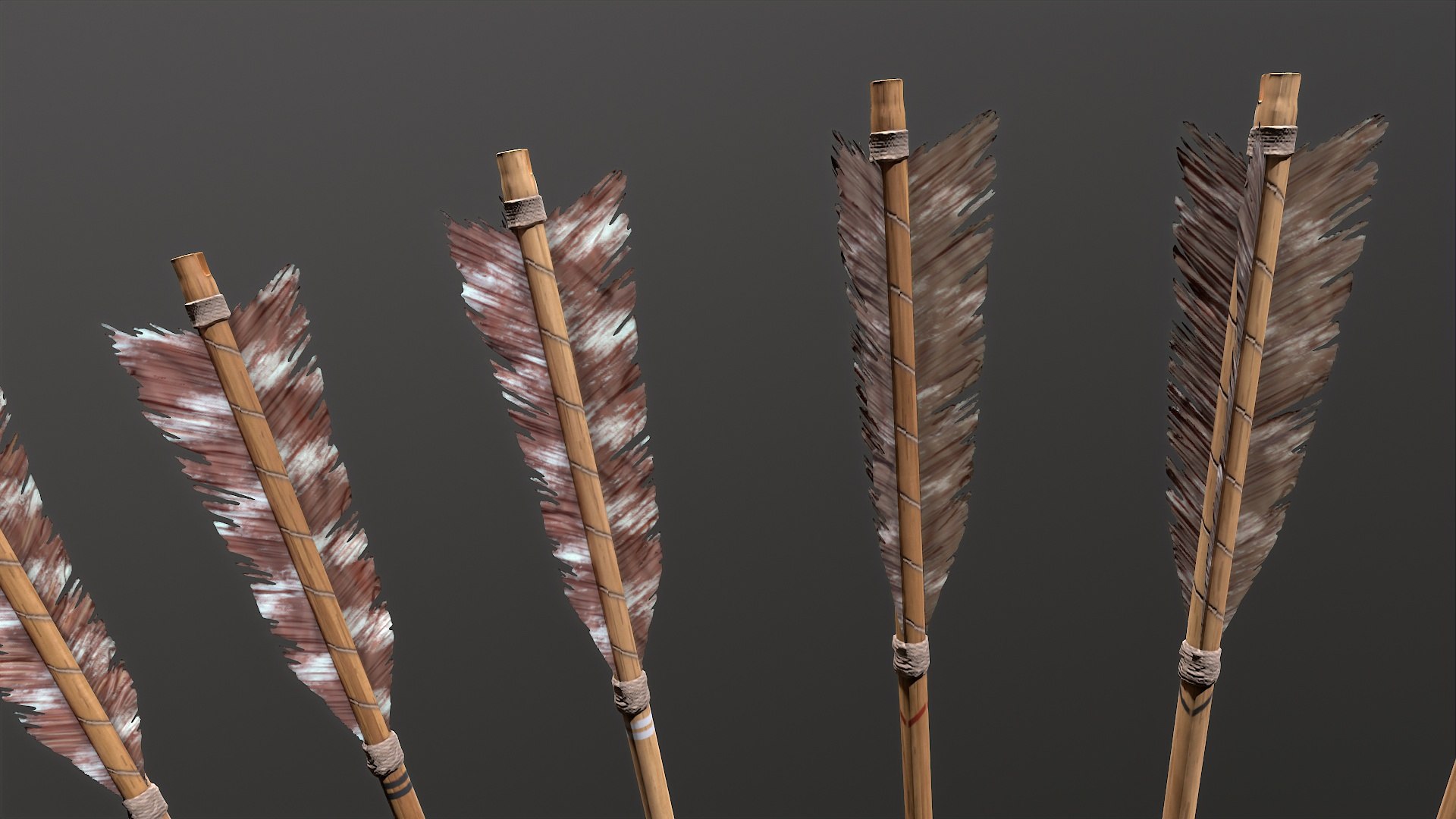 Archery Arrows Set Model - TurboSquid 1885631