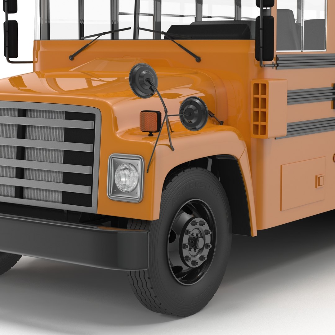 school bus 3 3d 3ds