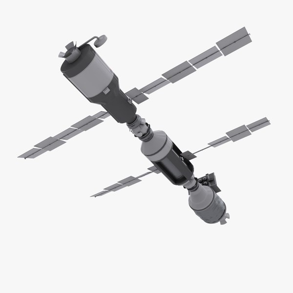 3d satellite space model