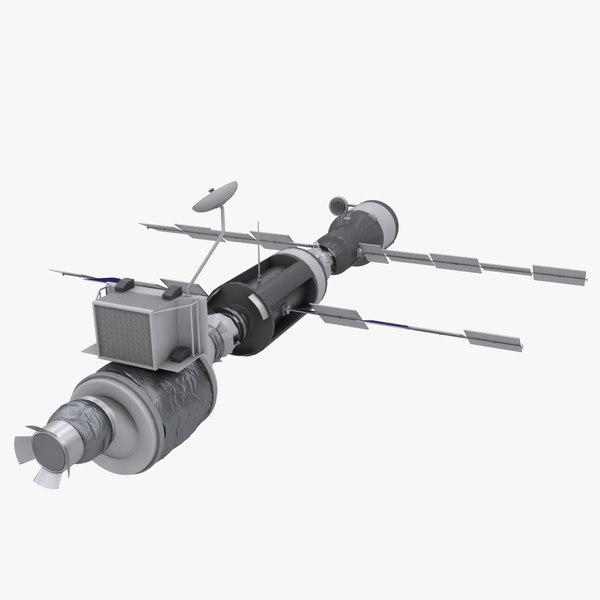 3d satellite space model