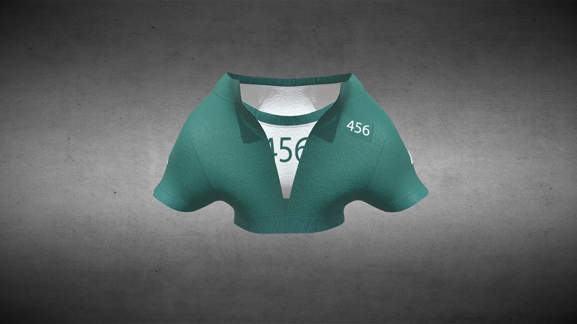 Bulldog - Squid Game Players Uniform 456 In Low Poly 3D Model ...