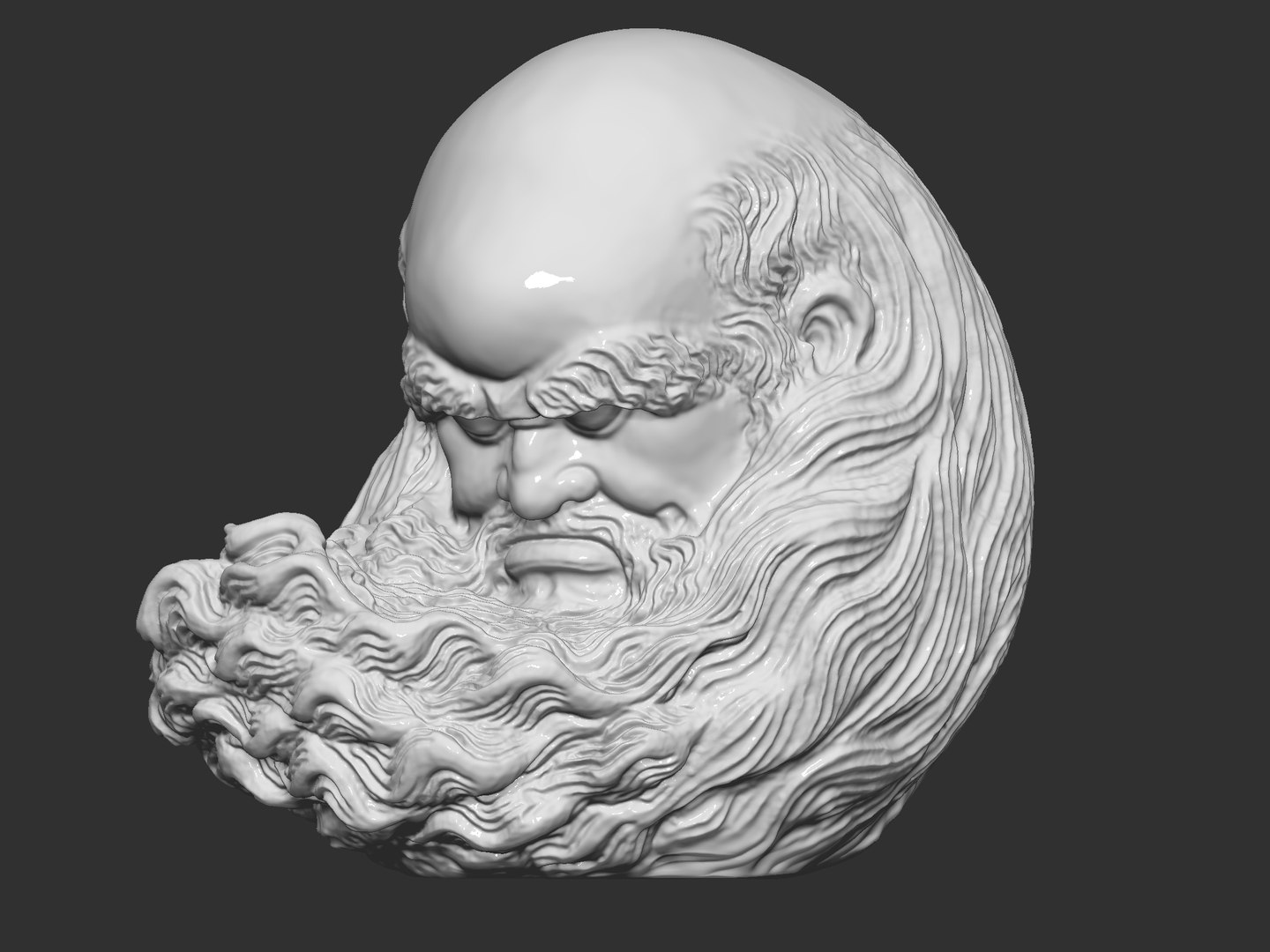 Bodhidharma Head 3D Model - TurboSquid 2169417