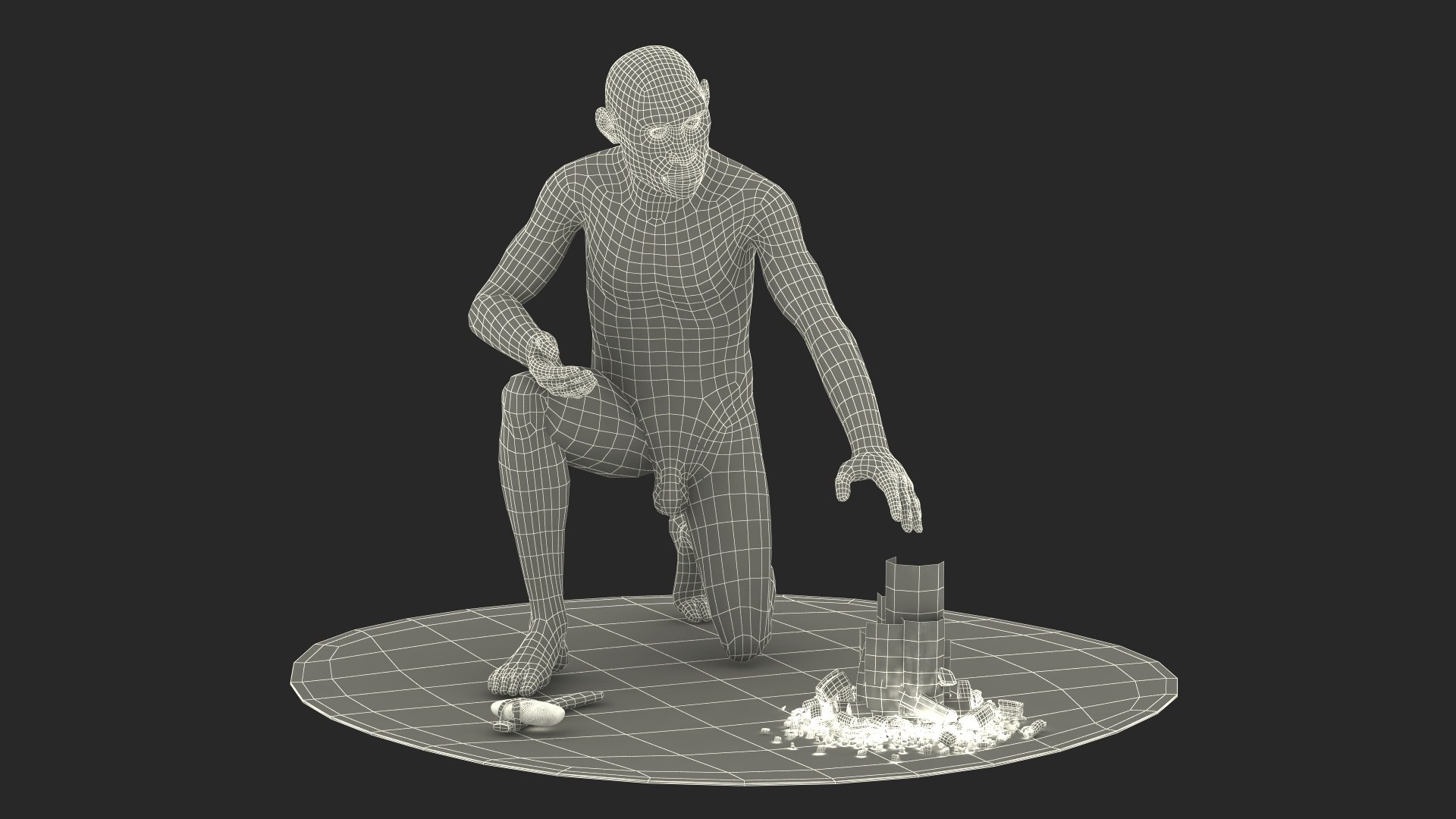 3D Model Homo Erectus By Bonfire Fur - TurboSquid 2170141