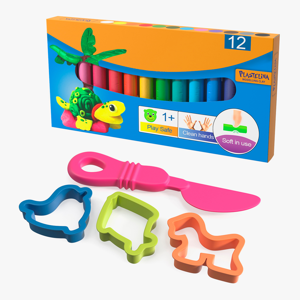 3D model Plasticine Modelling Clay with Tools Collection - TurboSquid ...