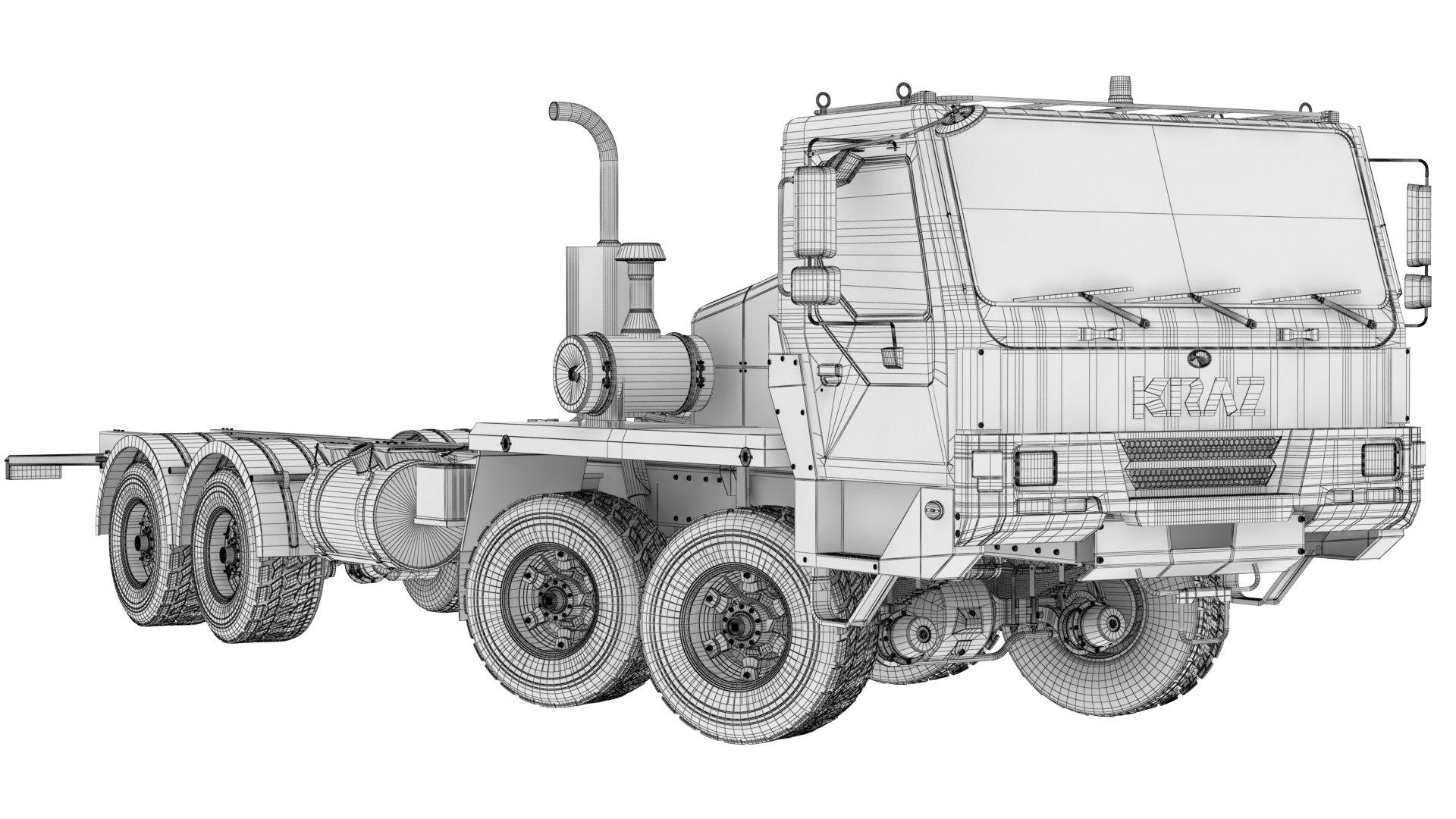 KRAZ-7634interior 3D - TurboSquid 1906506